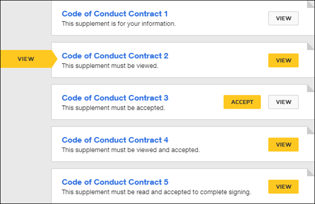 Configure Supplemental Documents | DocuSign